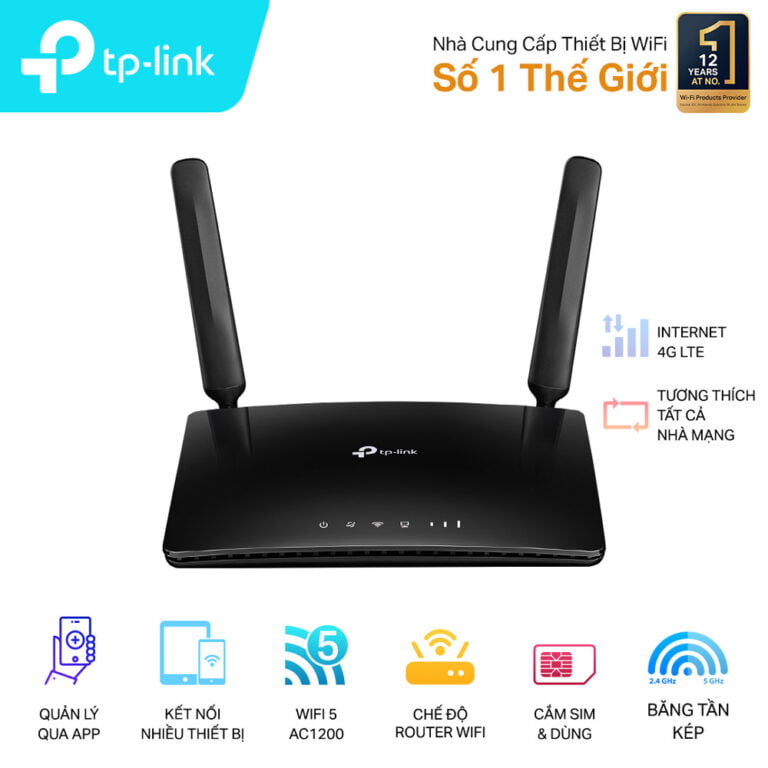 Router Wi-Fi 4G LTE Tốc Độ 300 Mbps TP-LINK MR6400 giá rẻ