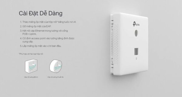 Bán Access Point Wi-Fi Gắn Tường TP-LINK EAP615-Wall giá rẻ