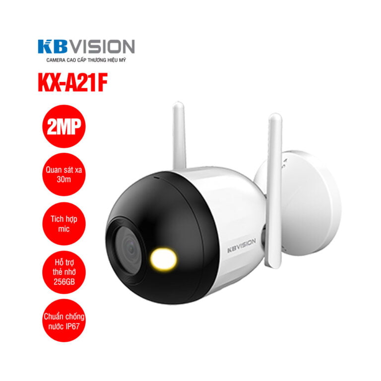 Bán camera wifi Full Color 2MP KBVISION KX-A21F giá rẻ