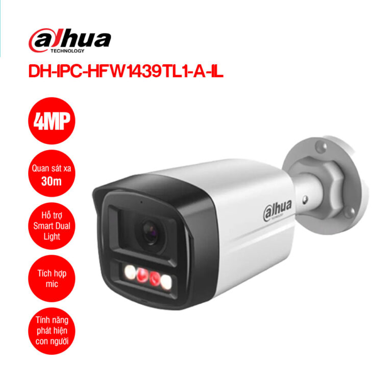 Bán camera IP 4MP Dome DAHUA DH-IPC-HDW1439V-A-IL giá rẻ