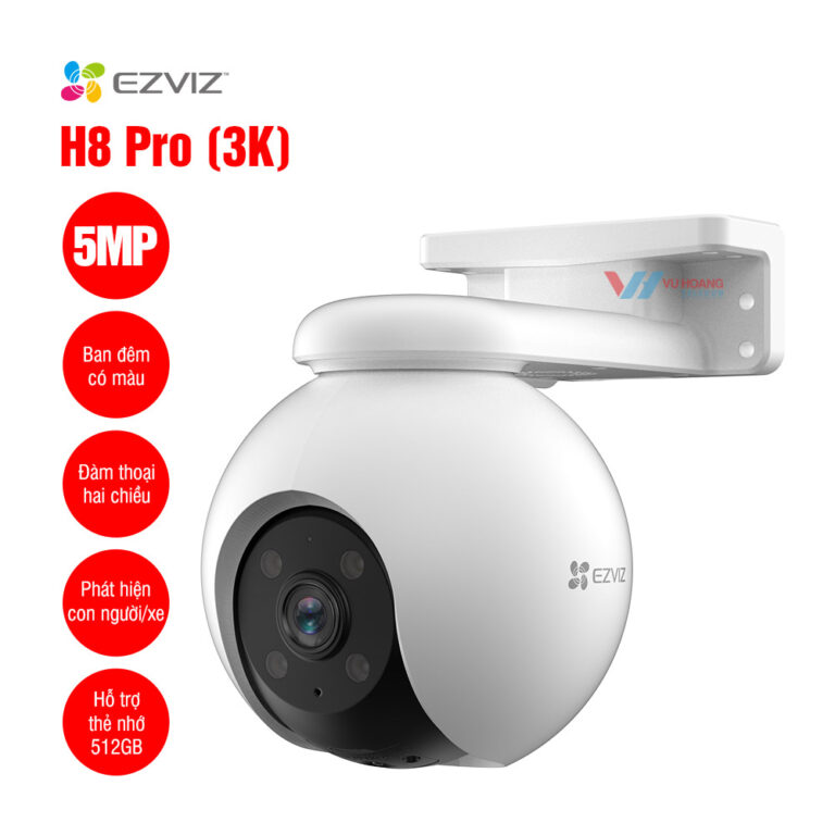 EZVIZ H80F - Camera Wifi 4MP, 3 Ống Kính, Zoom 12X, Giá Tốt